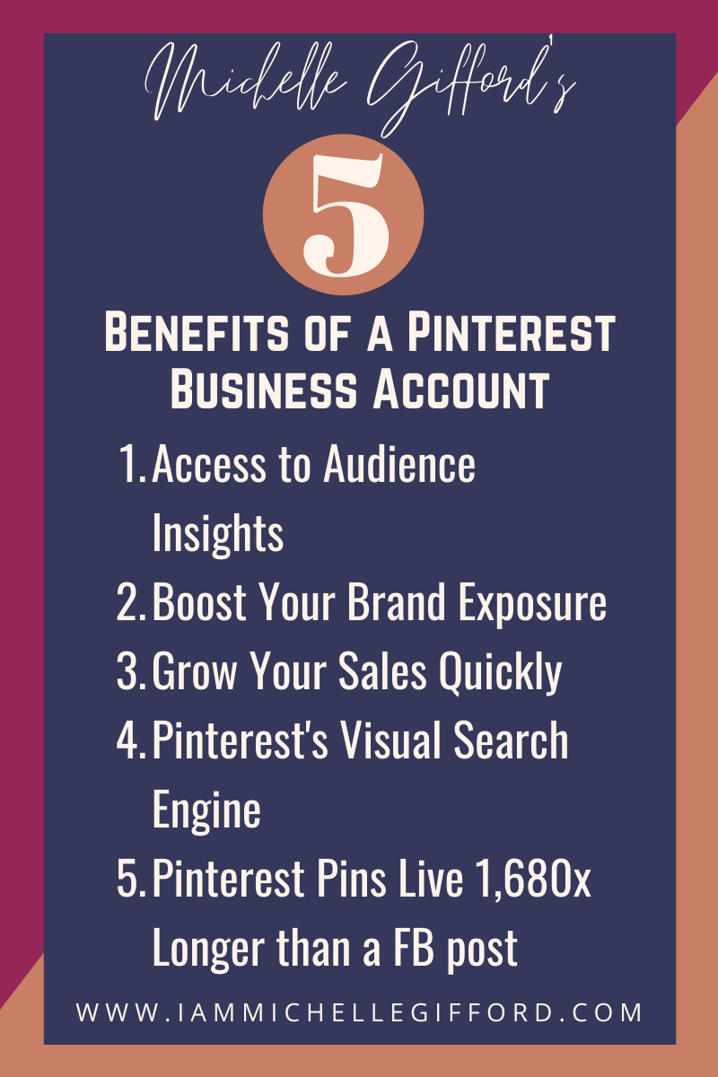 5 Benefits of a Pinterest Business Account • Michelle Gifford Creative