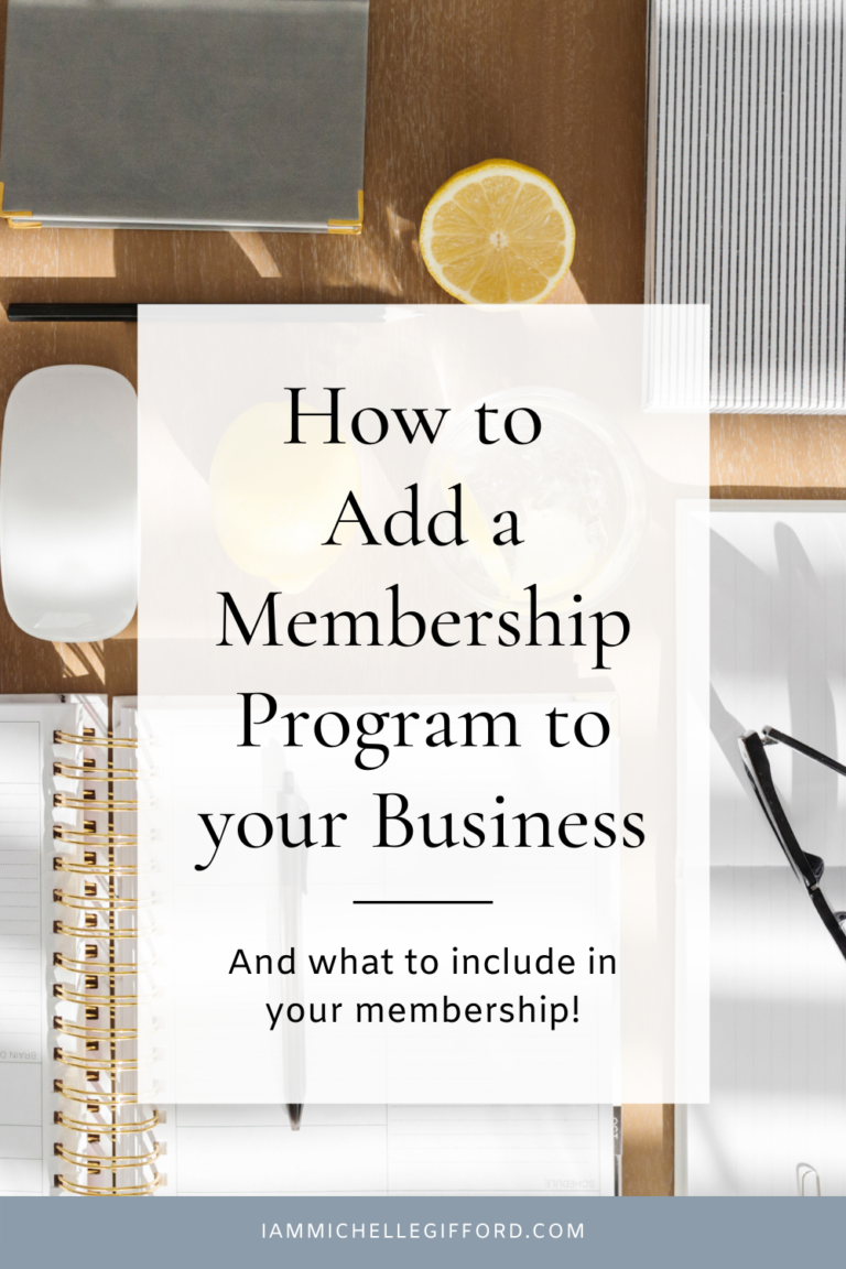 3 Reasons Why You Should Have a Membership in Your Business • Michelle ...