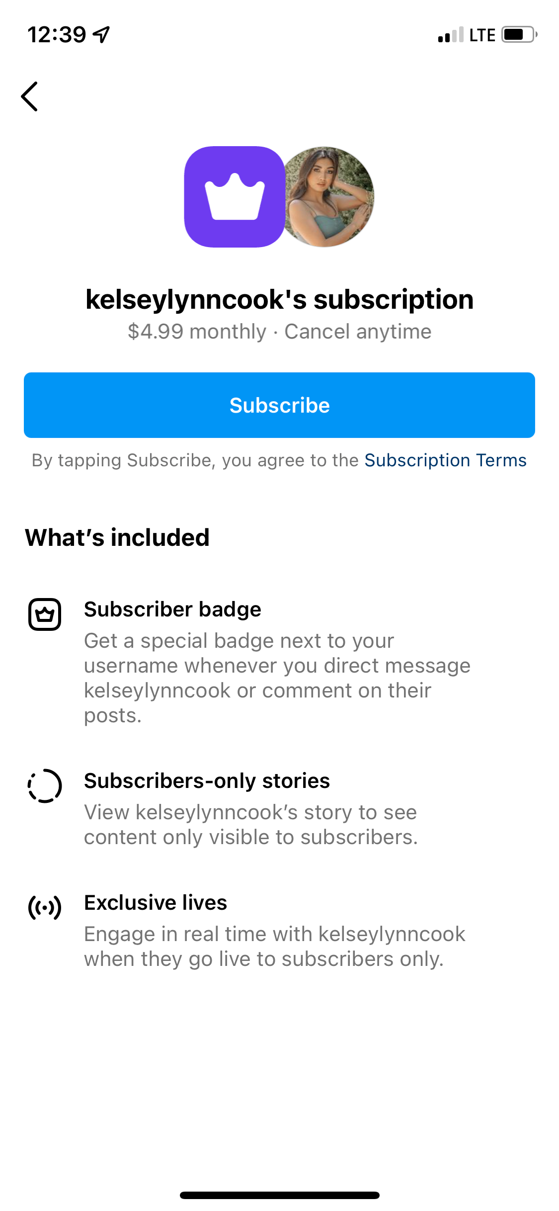 Instagram Subscription Feature • Michelle Gifford Creative