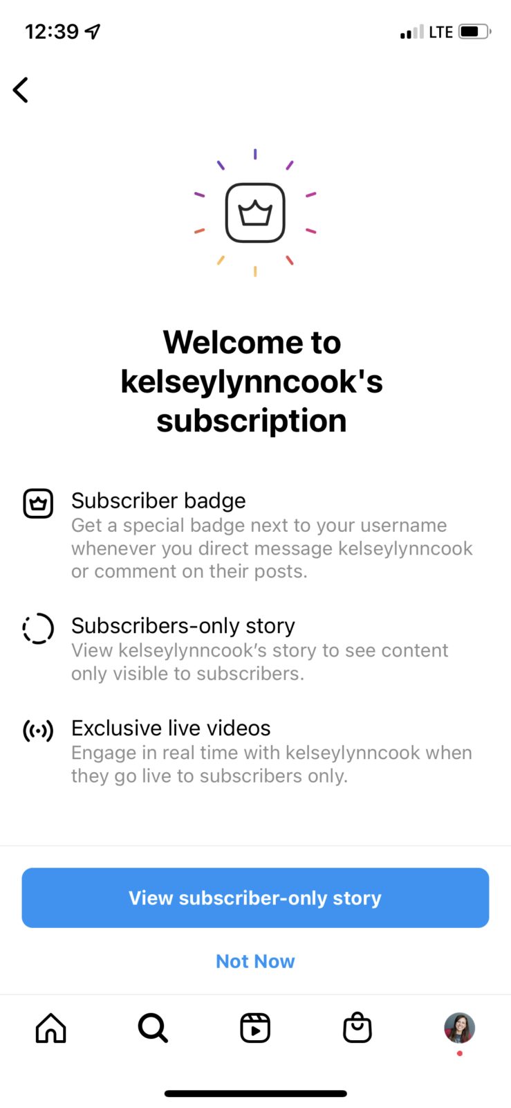 Instagram Subscription Feature • Michelle Gifford Creative