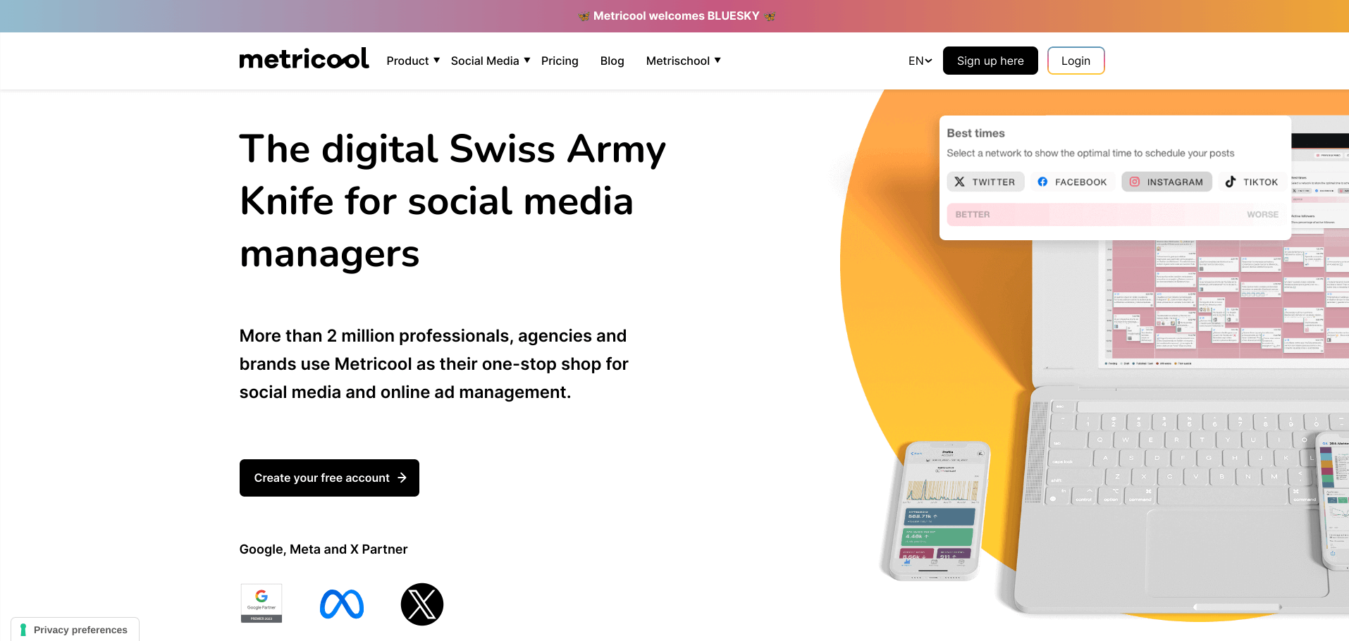 Metricool - Overview, Features, Pricing, and More • Michelle Gifford ...